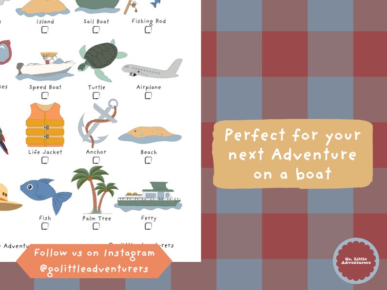 Ispy TROPICAL BOAT TRIP Scavenger Hunt ~ Printable Travel Activity for ...