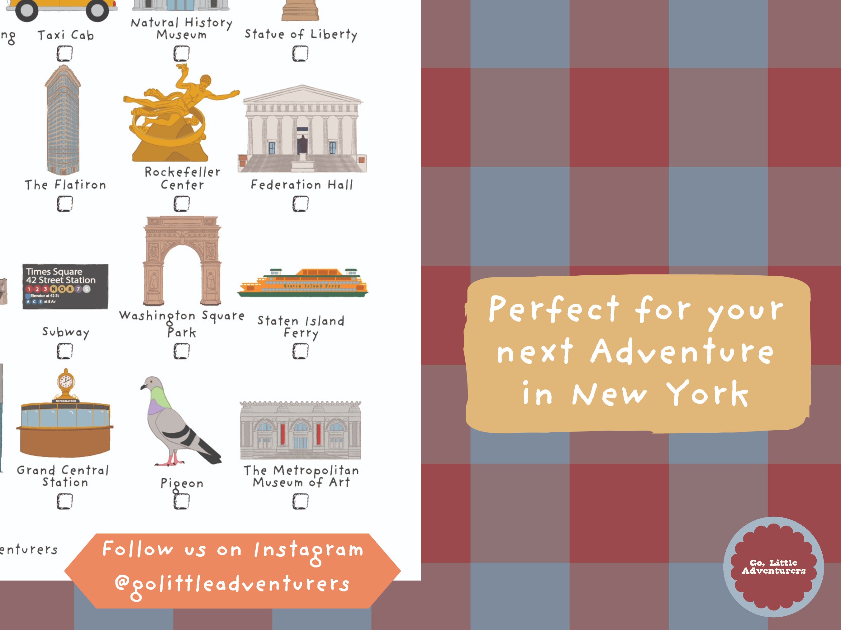 Ispy NEW YORK Scavenger Hunt ~ Printable Travel Activity for Kids and ...