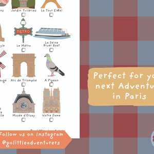 Ispy PARIS Scavenger Hunt ~ Printable Travel Activity for Kids and ...