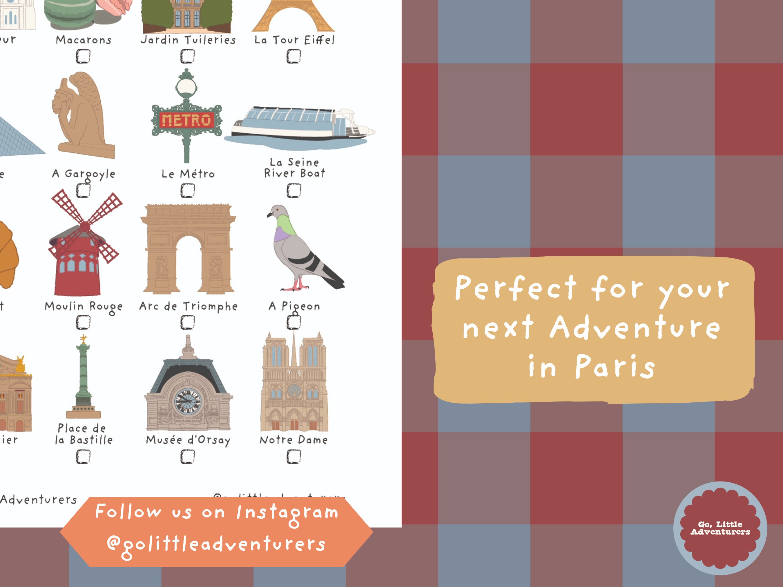 Ispy PARIS Scavenger Hunt ~ Printable Travel Activity for Kids and ...