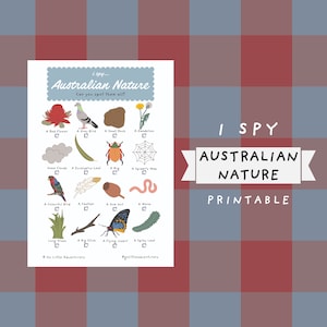 Ispy AUSTRALIAN NATURE Scavenger Hunt ~ Printable Bush Walk Activity ...