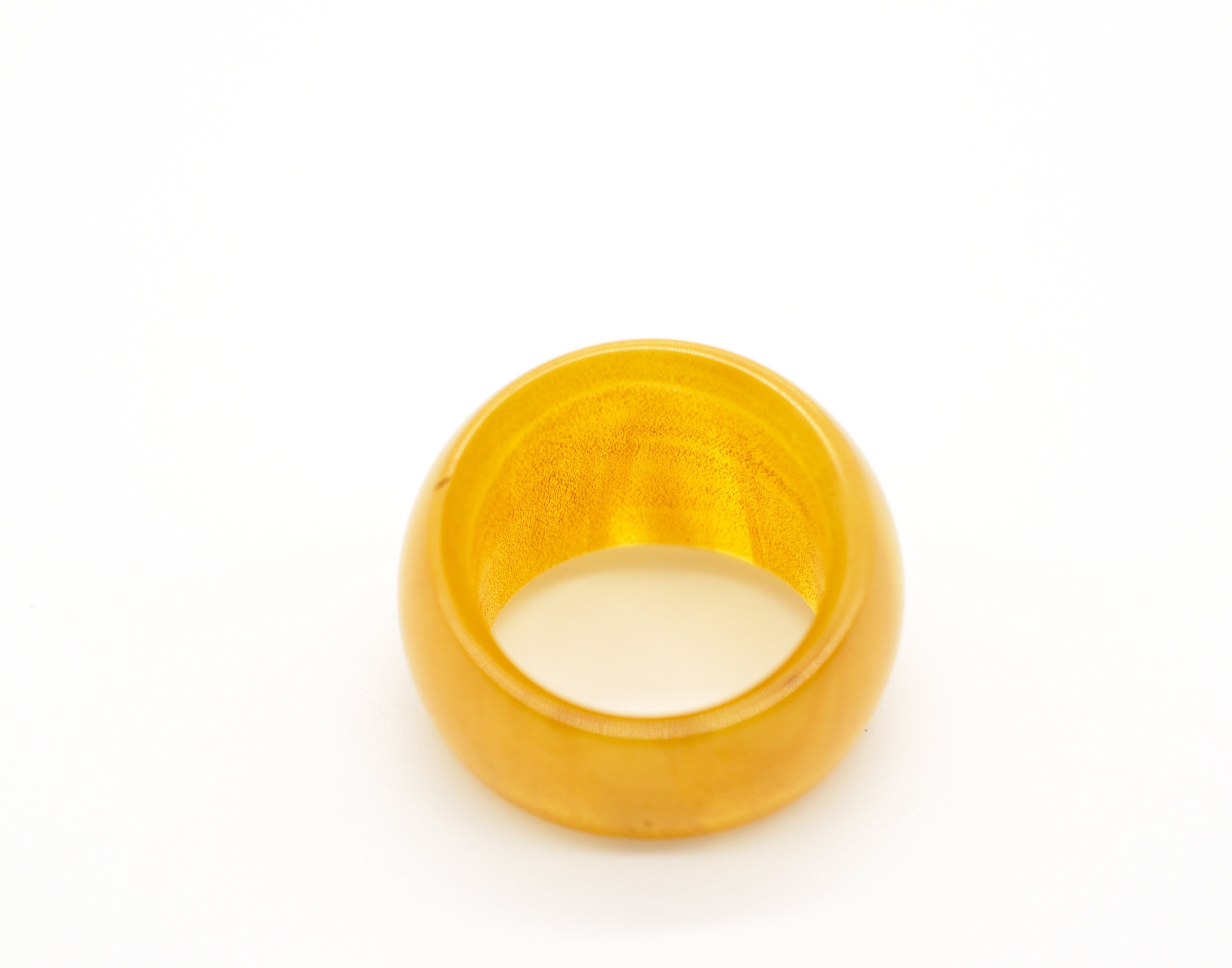 Antique Art Deco Egg Yolk Custard Bakelite Ring Size K 1/2 11 51 ...