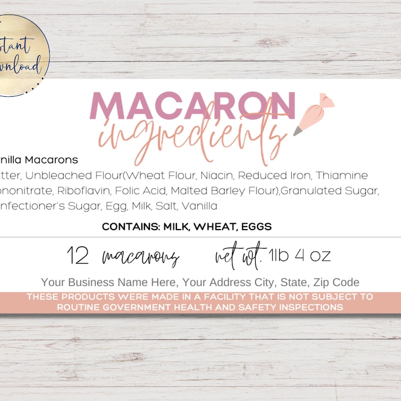 Macaron Package - Etsy