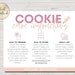 Editable Cookie Care Instructions Template Cookie Storage Card Canva ...
