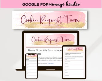 Google Forms Image Header | Sugar Cookie Request Form | Cookie Order Form | Google Order Form ...