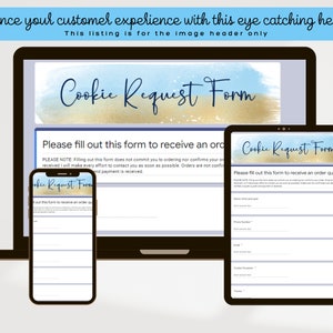 Google Forms Image Header | Sugar Cookie Request Form | Cookie Order Form | Google Order Form ...