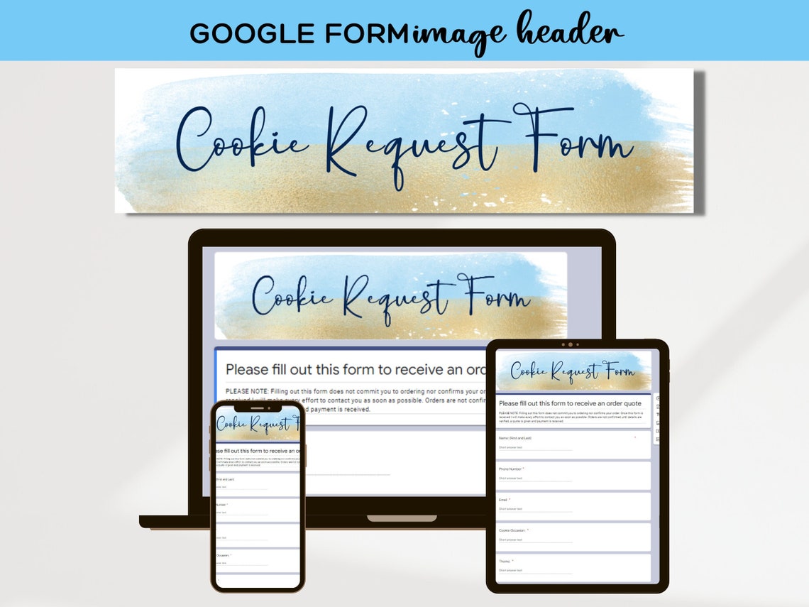 Google Forms Image Header | Sugar Cookie Request Form | Cookie Order ...