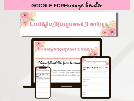 Google Forms Image Header for Custom Cookie Request Form - Etsy