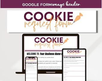 Google Forms Image Header | Sugar Cookie Request Form | Cookie Order ...