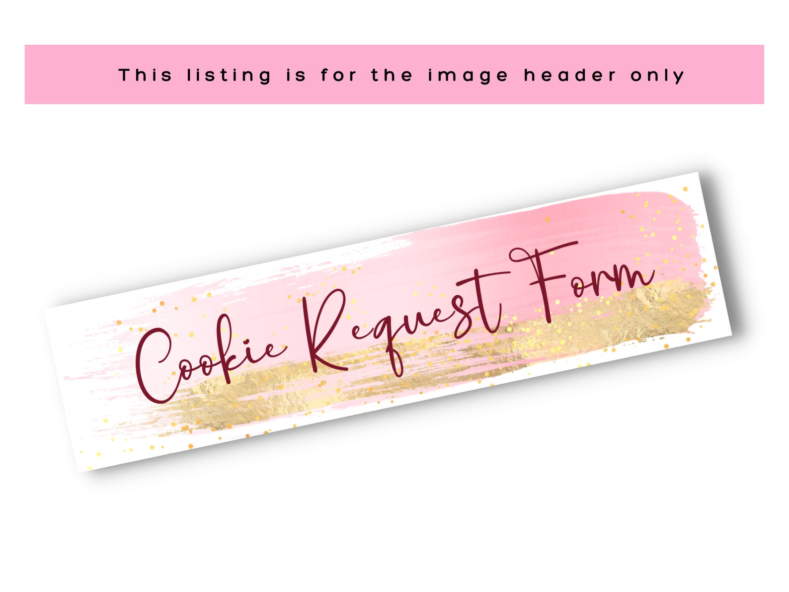 Cookie Request Form Image Header for Google Forms (PNG Digital Download ...
