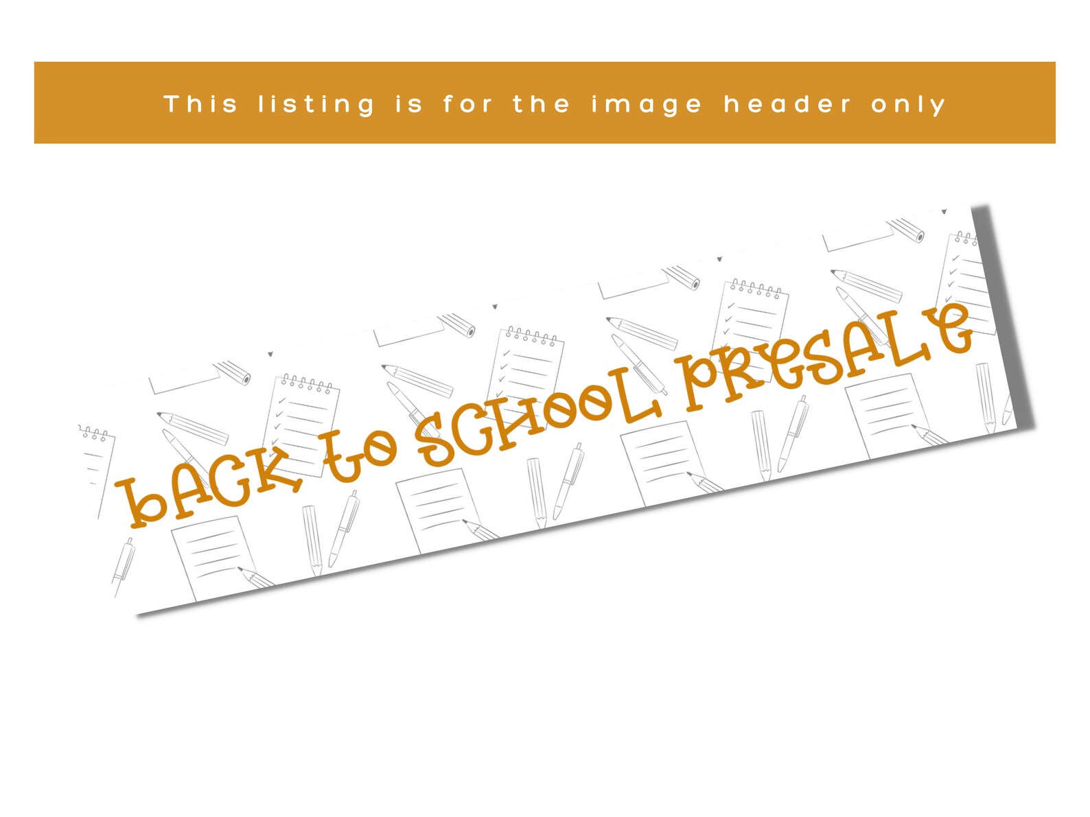 Google Form Image Header for Back to School Presale Back to School ...