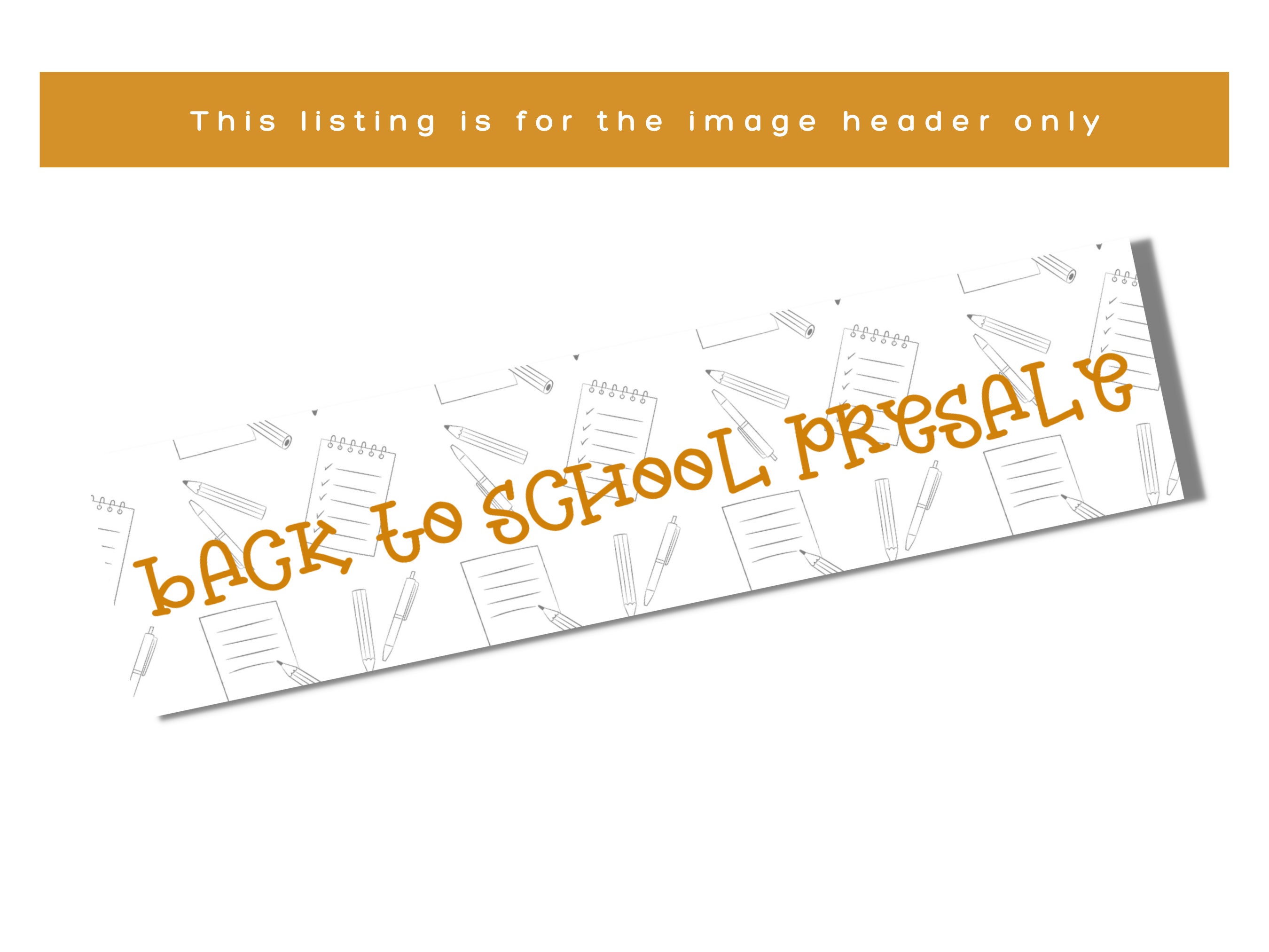Google Form Image Header for Back to School Presale Back to School ...
