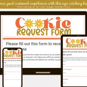 Google Forms Image Header for Custom Cookie Request Form | Cookie ...