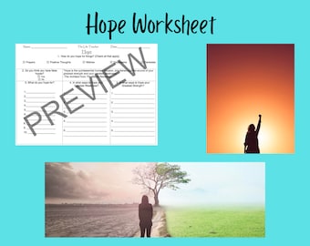 Worksheet on Hope - Etsy