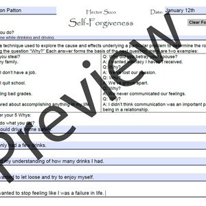 Self-forgiveness Worksheet - Etsy