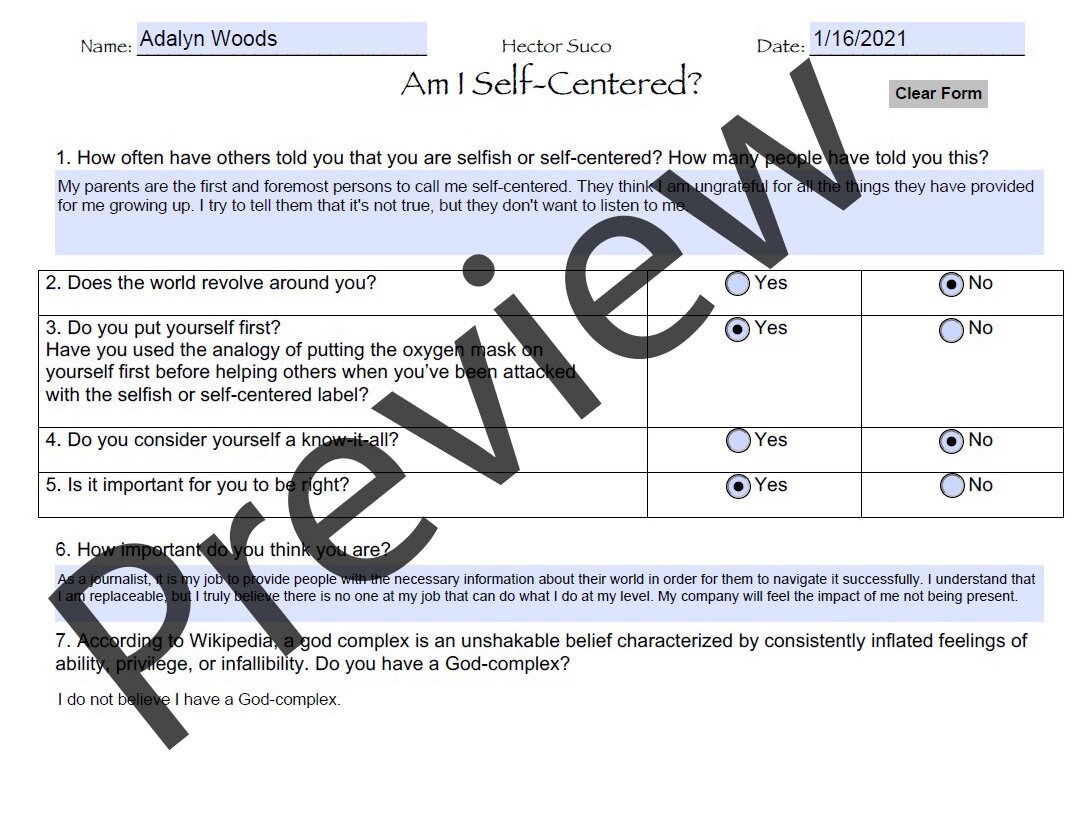 Self Centered Listening