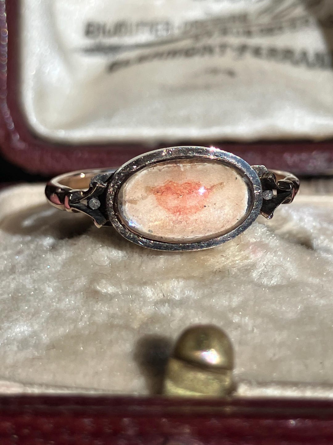 VERY RARE Georgian Era Ring of ‘lover’s Lips’—romantic Portrait ...
