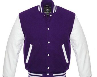 Purple Varsity Jacket - Etsy