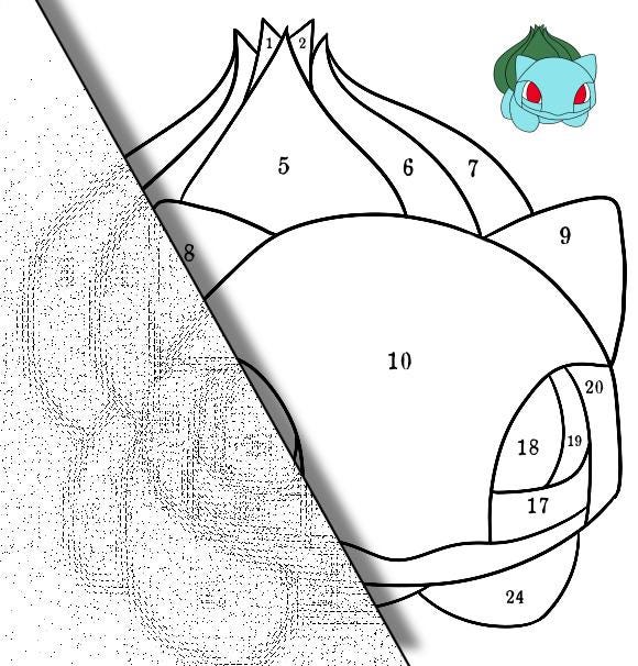 Bulbasaur Stained Glass Pattern, Pokemon Stained Glass Pattern, PDF ...