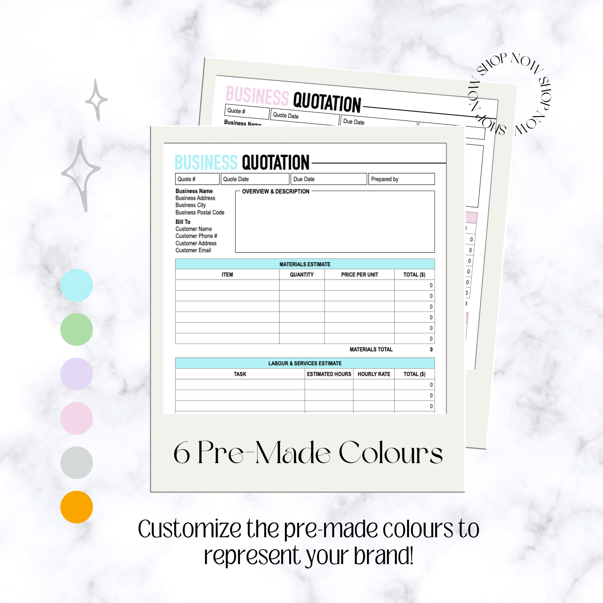 BUSINESS QUOTE TEMPLATE | Business Quote | Quotation Template ...