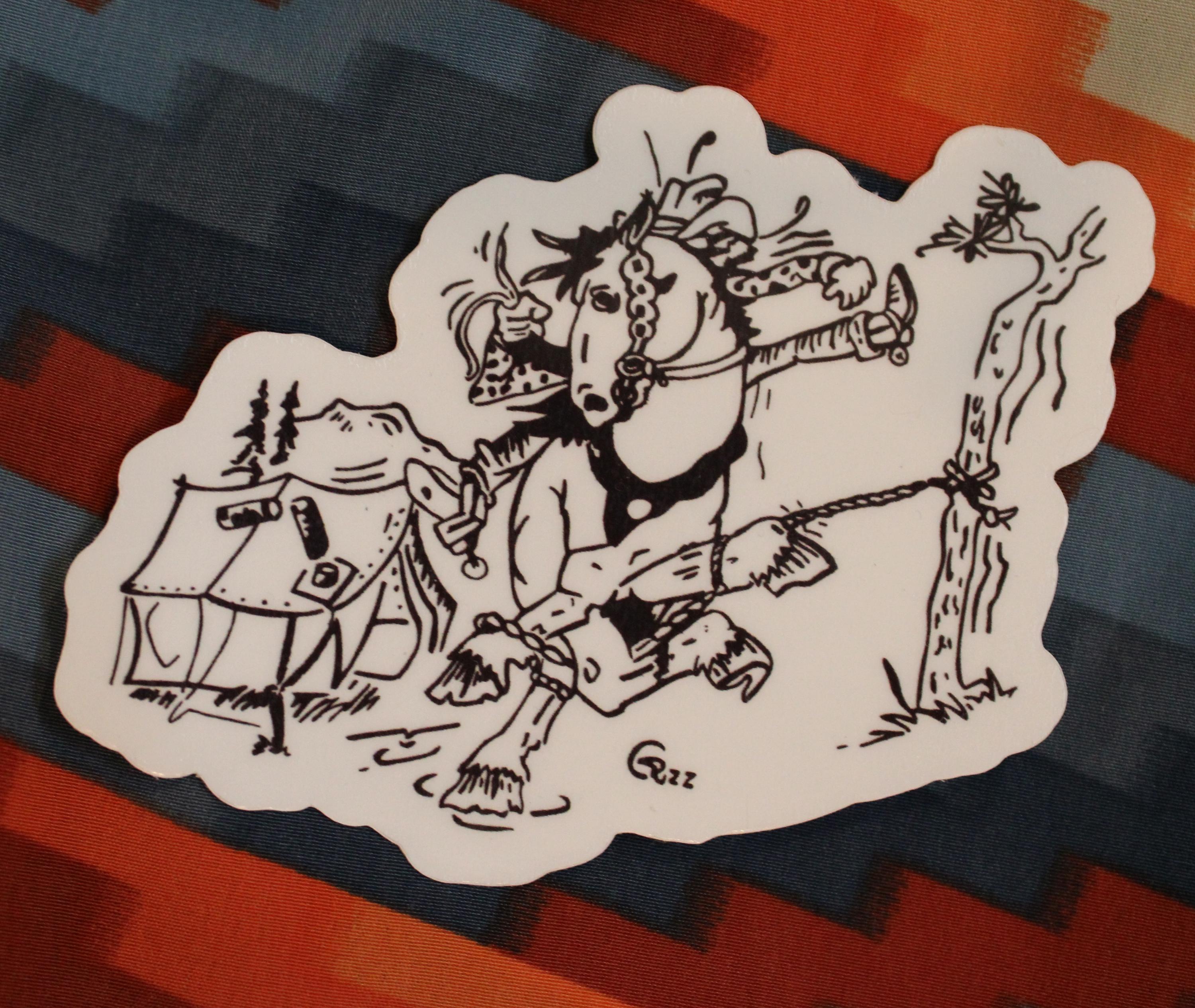 Fun Western Rodeo Stickers Horse Cow Bull Cowboy - Etsy