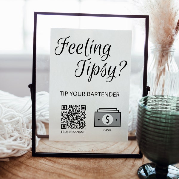 Feeling Tipsy Qr Code Editable - Etsy