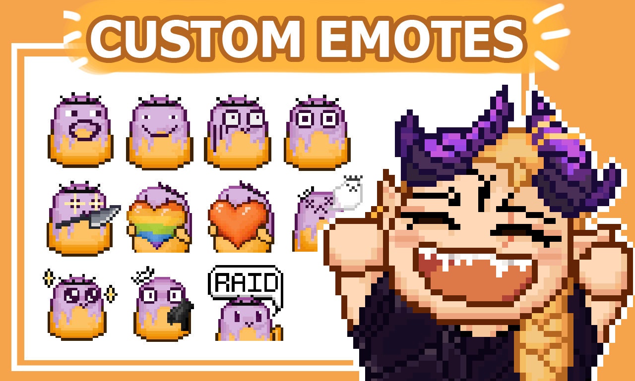 Custom Pixel Art Twitch Emotes Pixel Art Commission for - Etsy Canada Custom Pixel Art Twitch Emotes Pixel Art Commission for - Etsy Canada