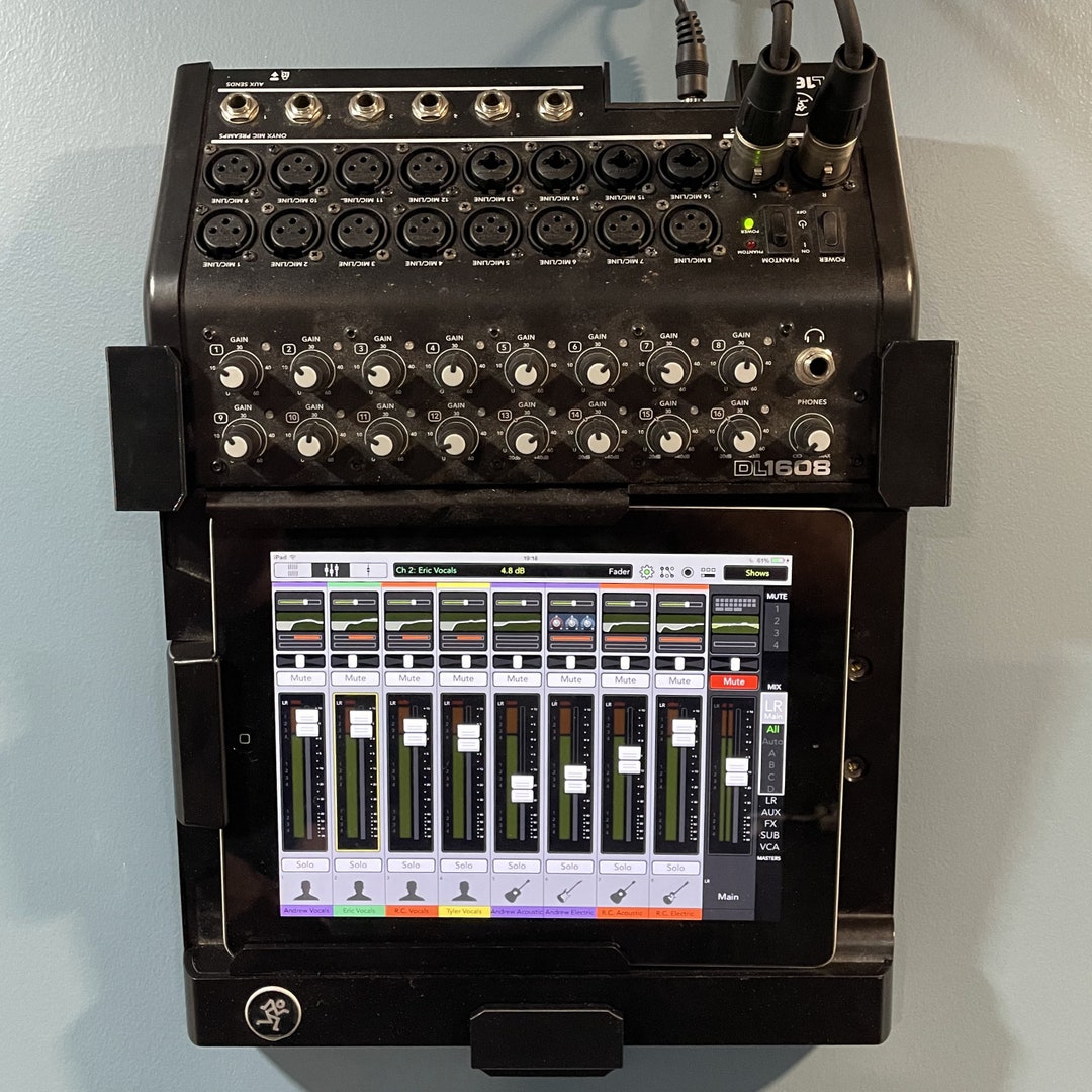 Mackie DL1608 Mounting Bracket – Custom 3D Printed Bracket for Audio ...
