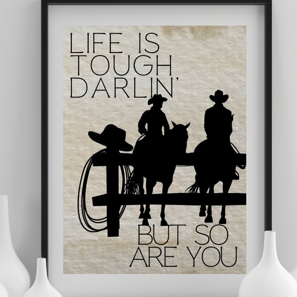 Cowboy Quote Wall Art - Etsy