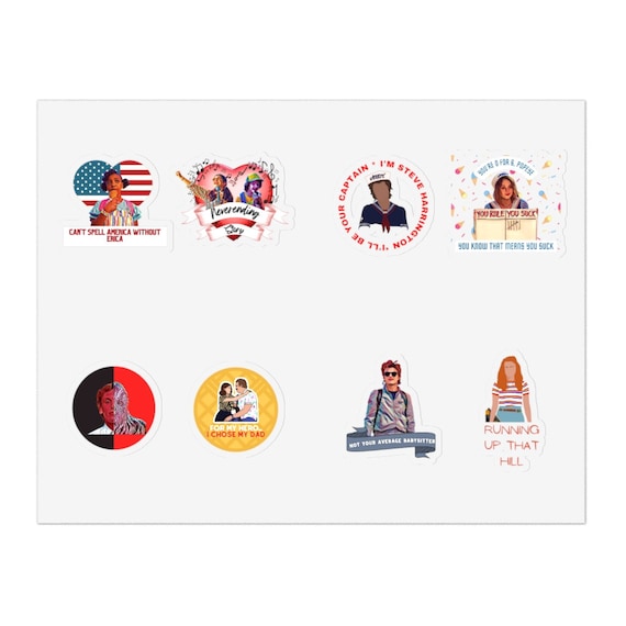 Stranger Things Sticker Sheet | Etsy
