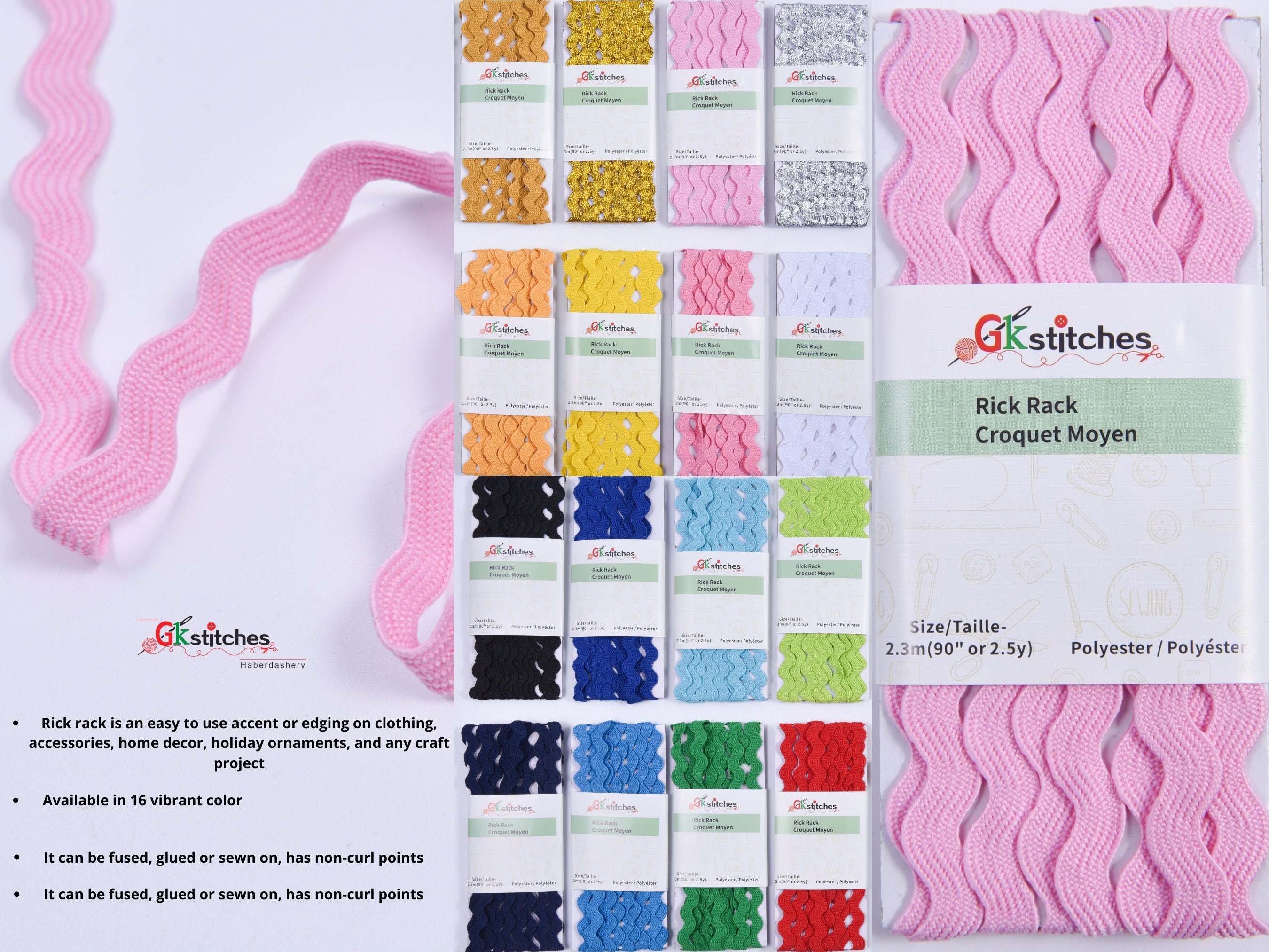 Rick Rack, Zig Zag Trim 2.5 Yards - Etsy