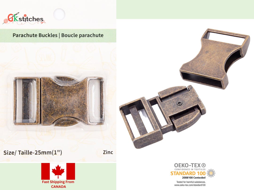 25mm Zinc Parachute Buckles: Side Release Buckle Adjuster - Etsy