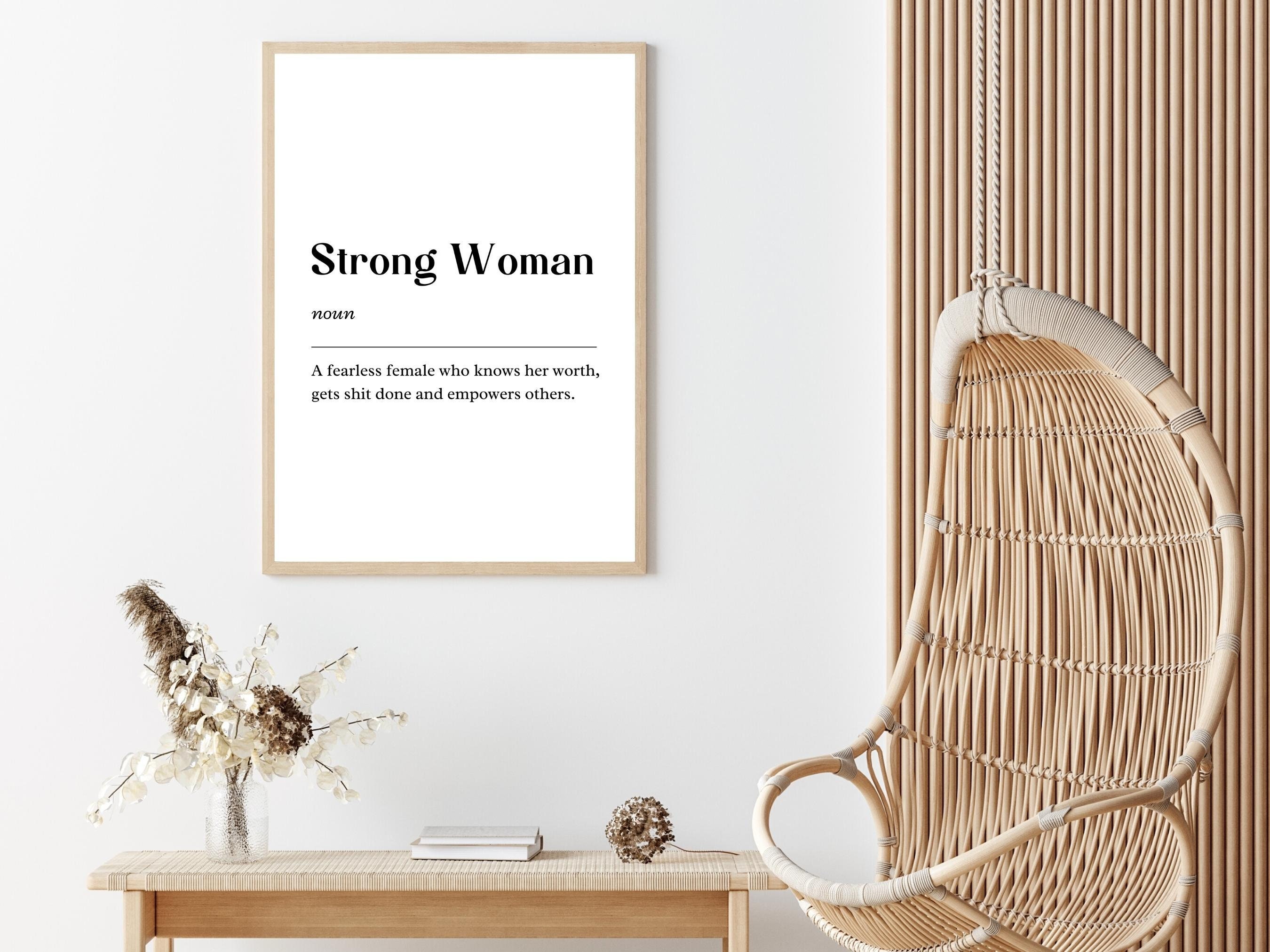 Strong Woman Definition Printable Definition Poster - Etsy