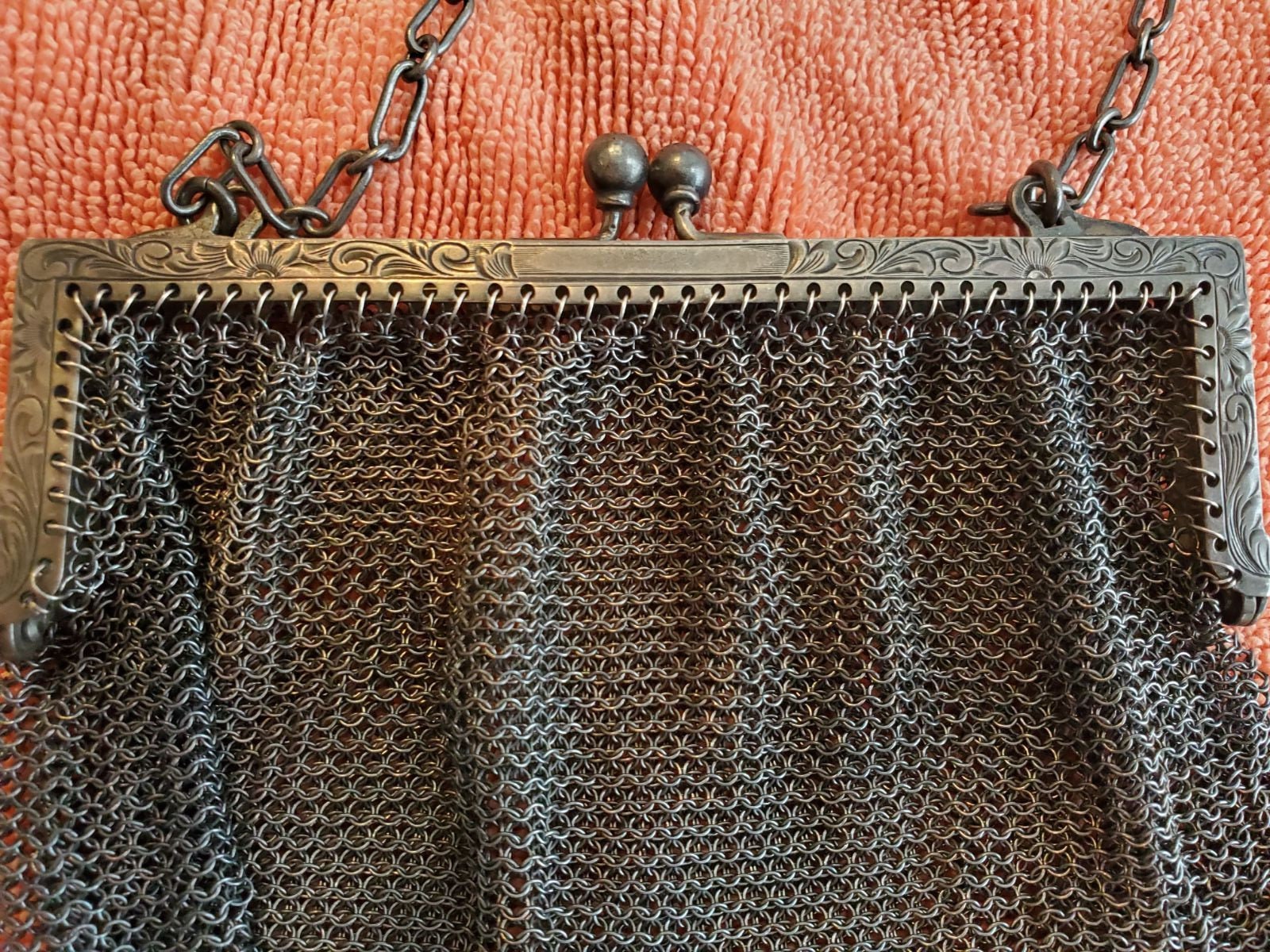 Antique German Silver Mesh Purse - Etsy