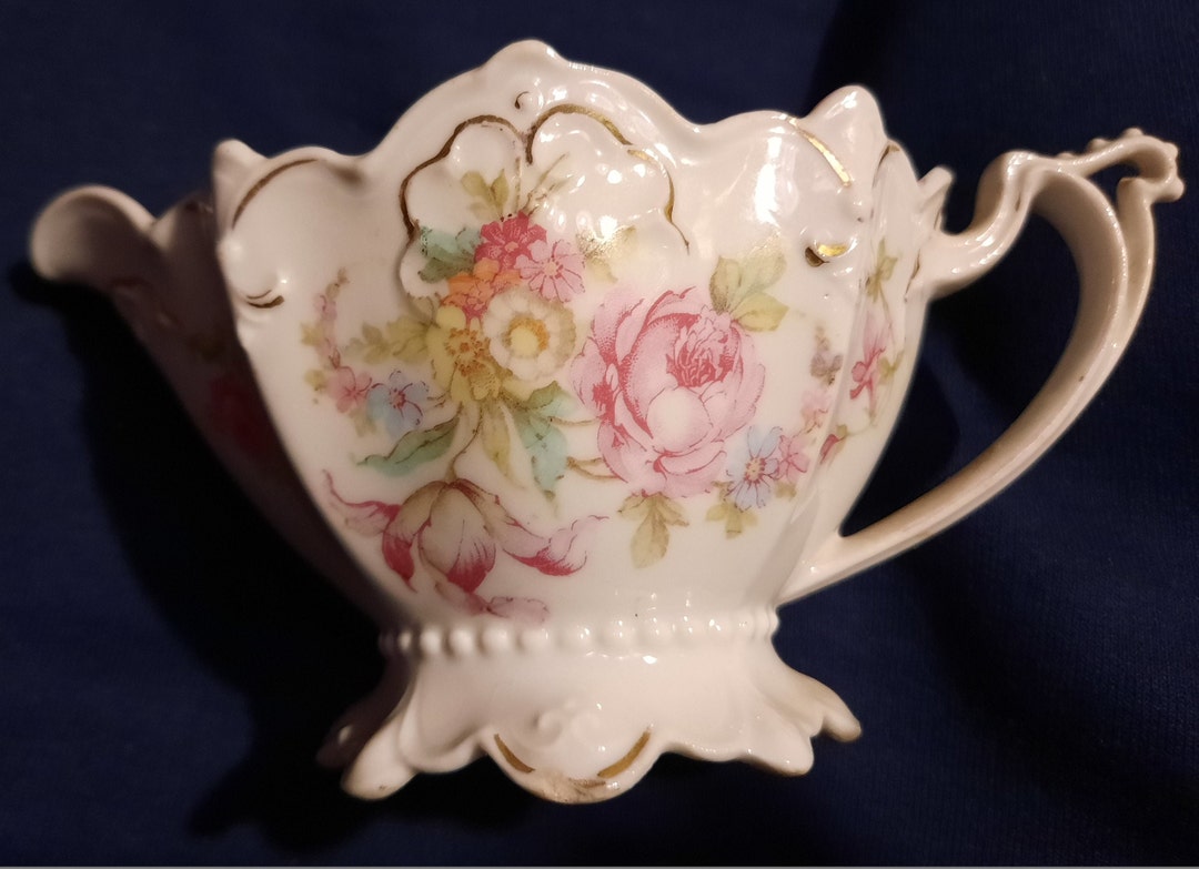 Vintage German Gesetzlich Geschutzt Porcelain Cream Pitcher - Etsy