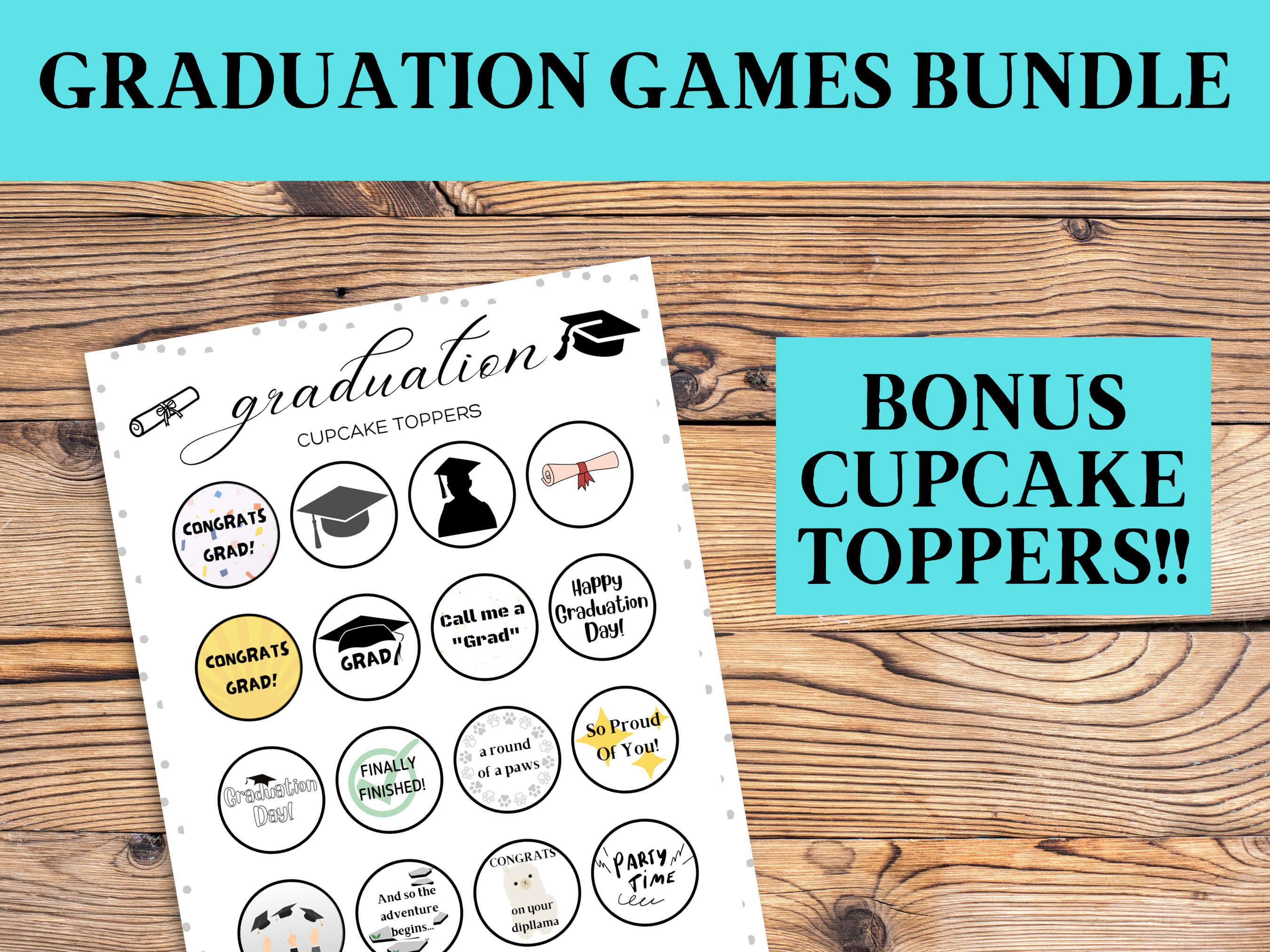 14 Graduation Games Bundle, 2024 Graduation Games, Graduation Party ...