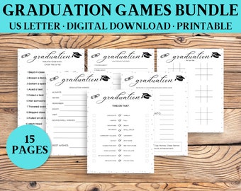 Printable Graduation Games, Think Quick 2024 Graduation Games ...
