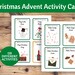 Fun Christmas Advent Activity Cards, Christmas Advent Cards, Kids ...