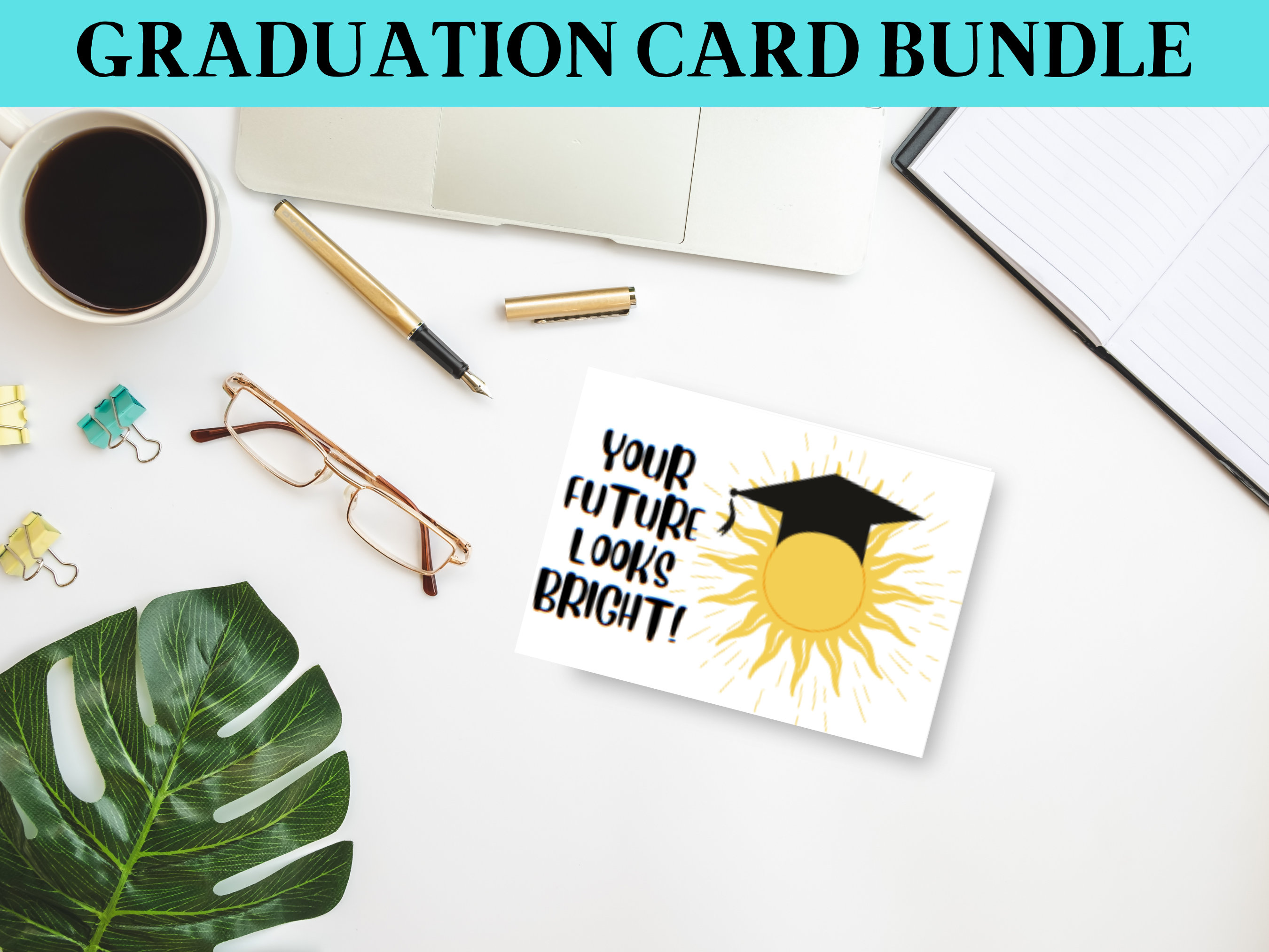 Graduation Card Bundle Printable, A7 & A2 Card, Graduation Cards, Card ...