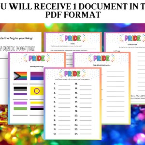 Pride Month Games Bundle, LGBTQ+ Party Game (printable PDF) - Etsy