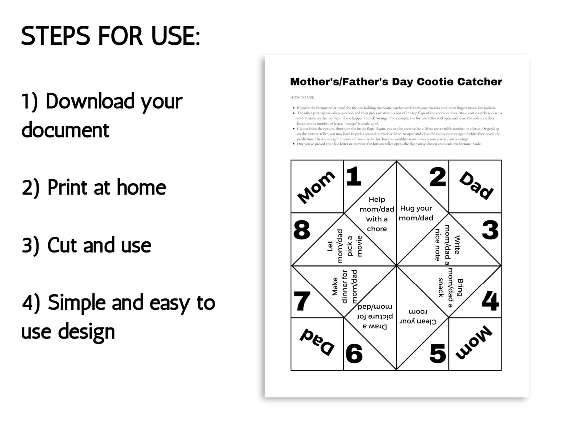 10 Page Cootie Catcher Bundle Printable, Holiday Cootie Catcher, Magic ...
