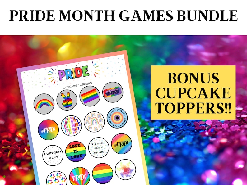 14 PRIDE Month Games Bundle Printable, LGBTQ+ Pride Party Game, Pride ...