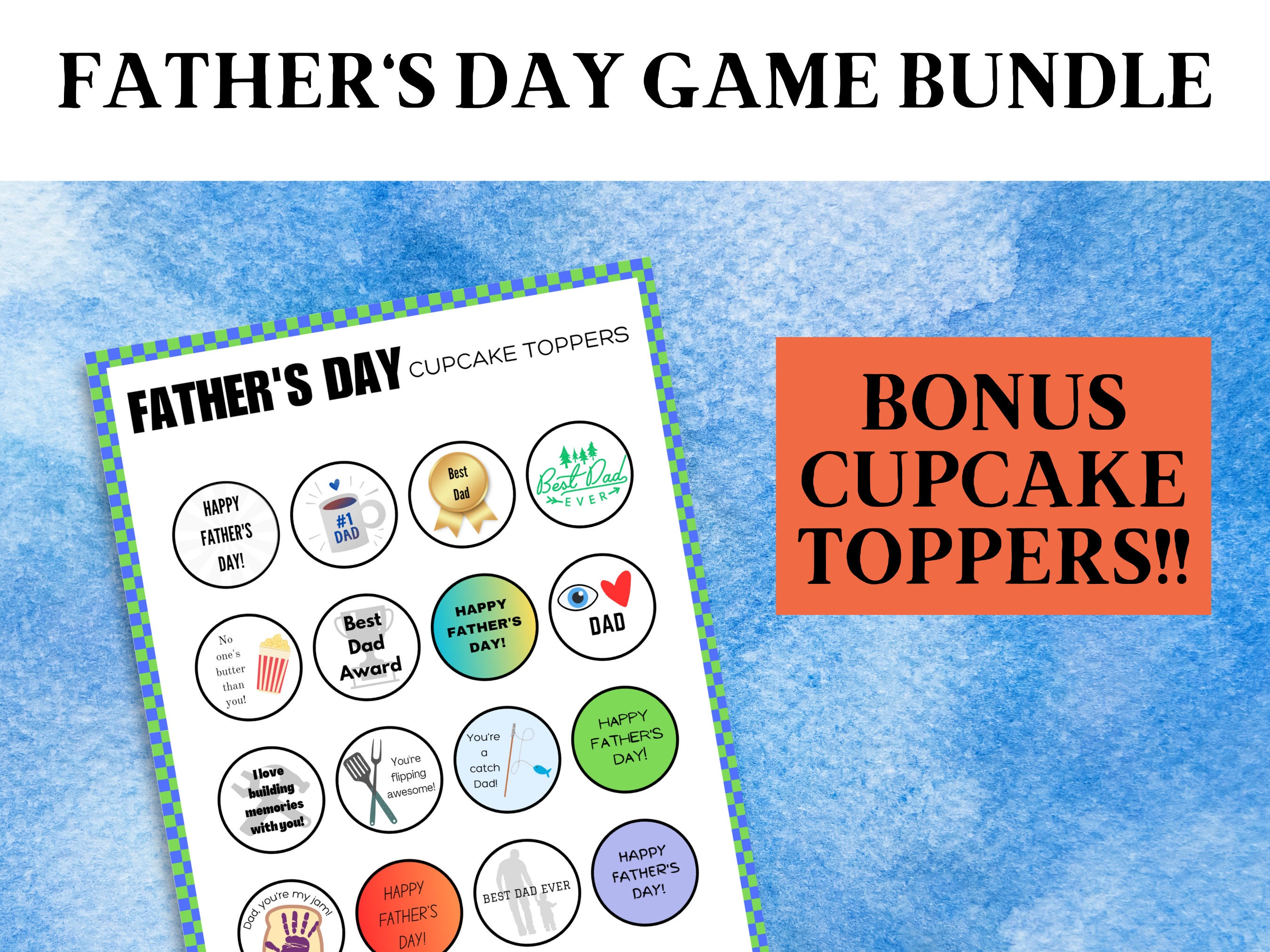 13 Father's Day Game Bundle Printable, Father's Day Games, Father's Day ...