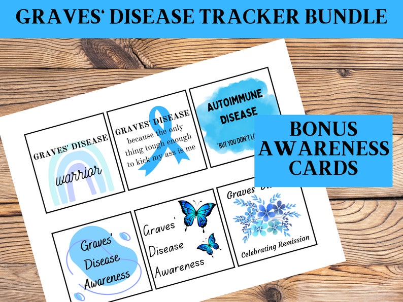 Graves' Disease Trackers Bundle Printable, Disease Template, Autoimmune ...