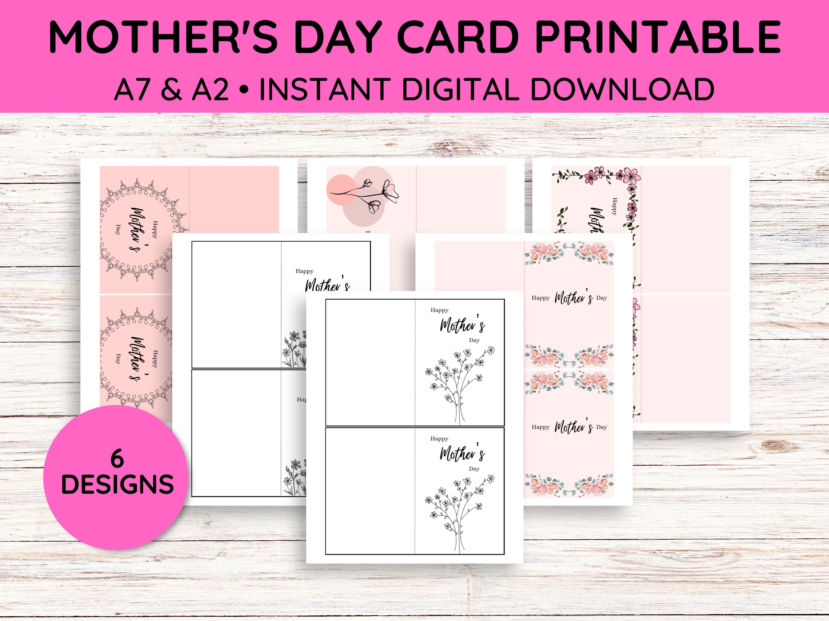 Mother's Day Cards Instant Download Printable, Mother’s Day Cards ...