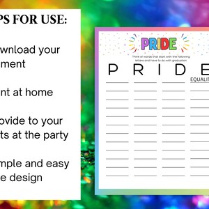 14 PRIDE Month Games Bundle Printable, LGBTQ+ Pride Party Game, Pride ...