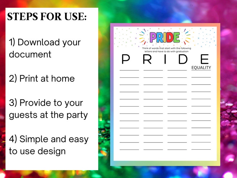 14 PRIDE Month Games Bundle Printable, LGBTQ+ Pride Party Game, Pride ...