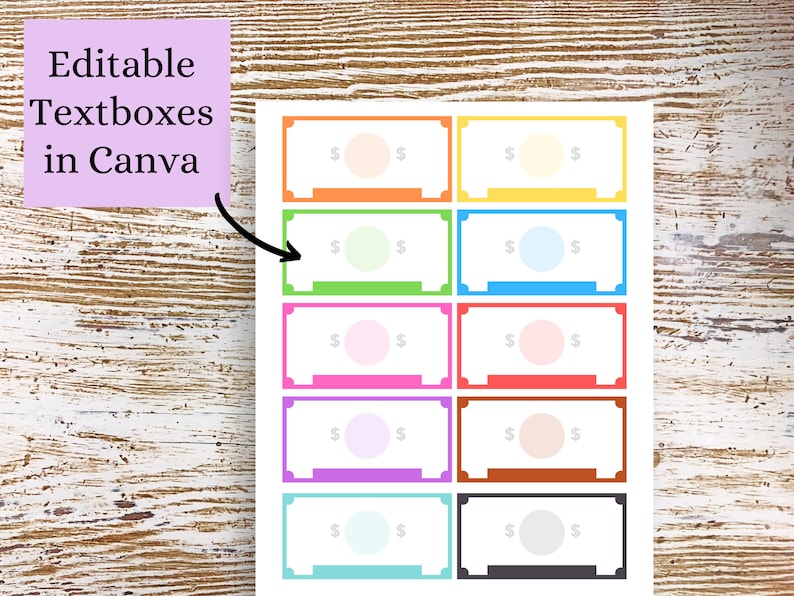 Kids Reward Bucks, Chore Chart System, EDITABLE Printable (digital ...