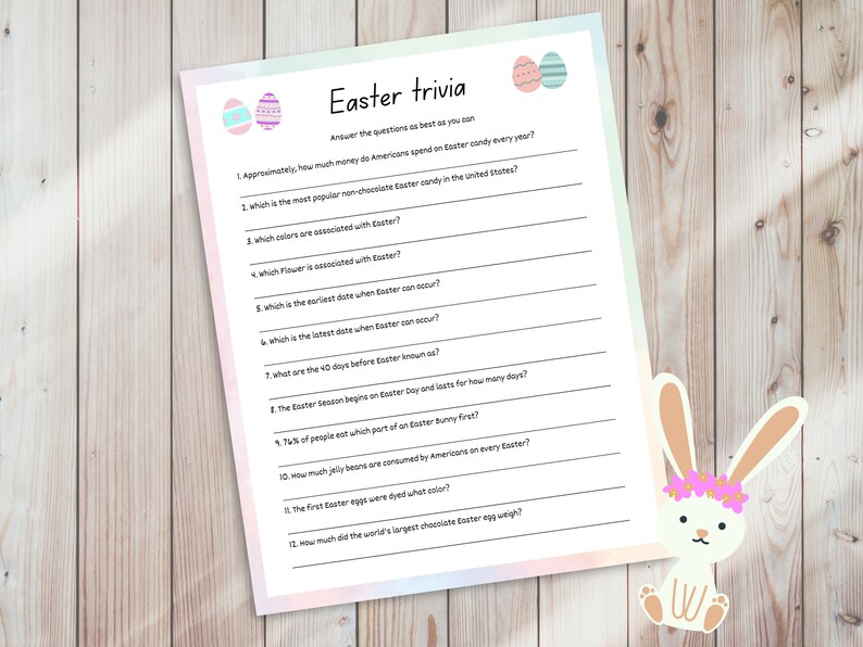 Easter Games Bundle Printable, Easter Games Printable, Easter Family ...