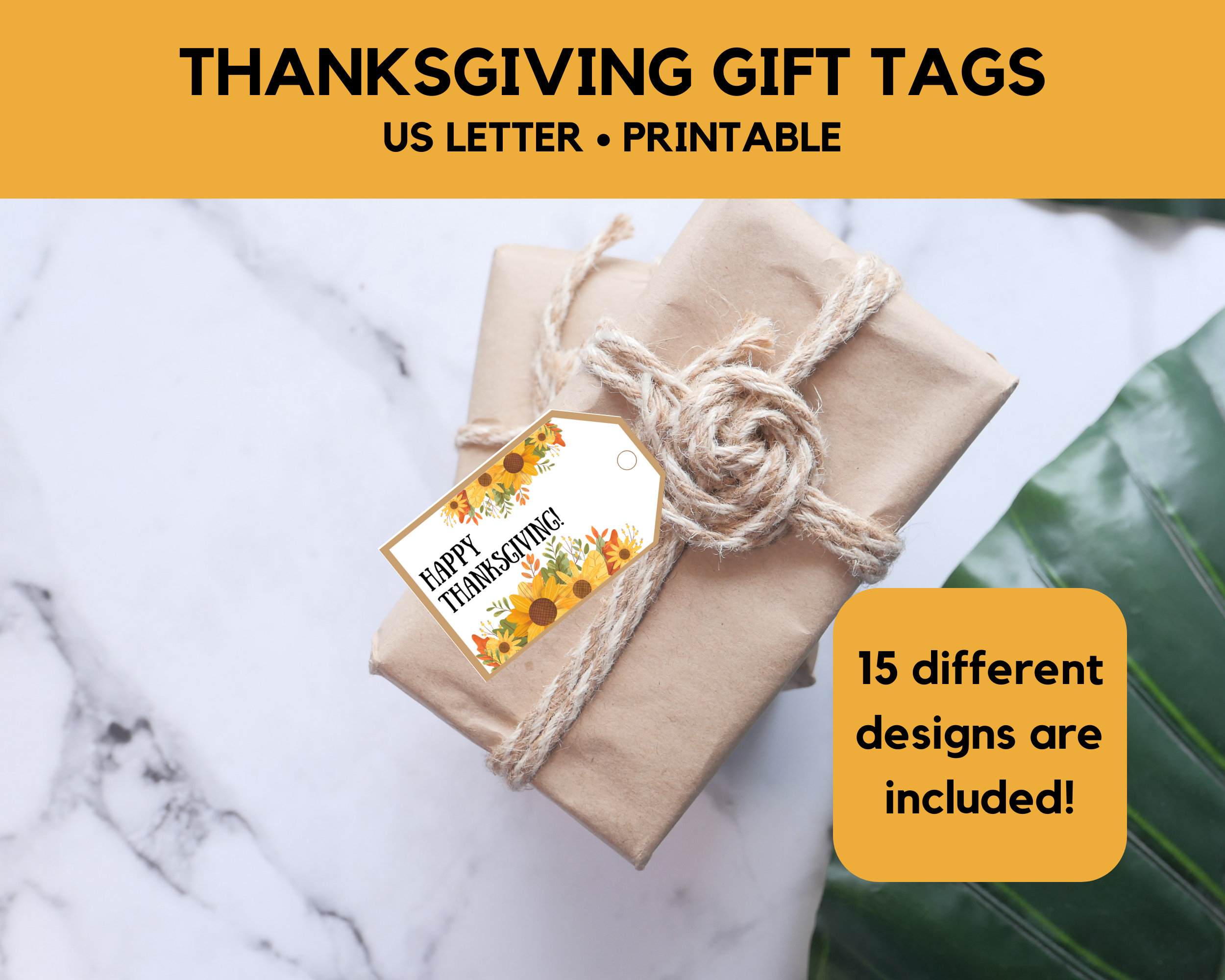 Thanksgiving Gift Tags Printable, Thanksgiving Treat Tags Printable ...
